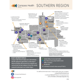 Southern Region Map Flyer